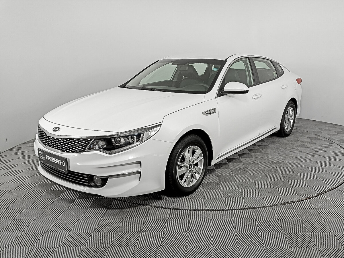 Купить б/у Kia K5 II 2.0 AT (151 л.с.) газ автомат в Казани: белый Киа к5 II седан 2017 года на ...