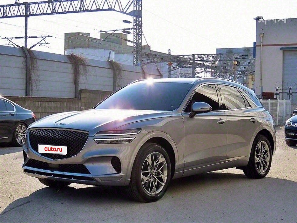 Купить б/у Genesis GV70 I 2.5 AT (304 л.с.) 4WD бензин автомат в Находке: серый Генезис ГВ70 I ...