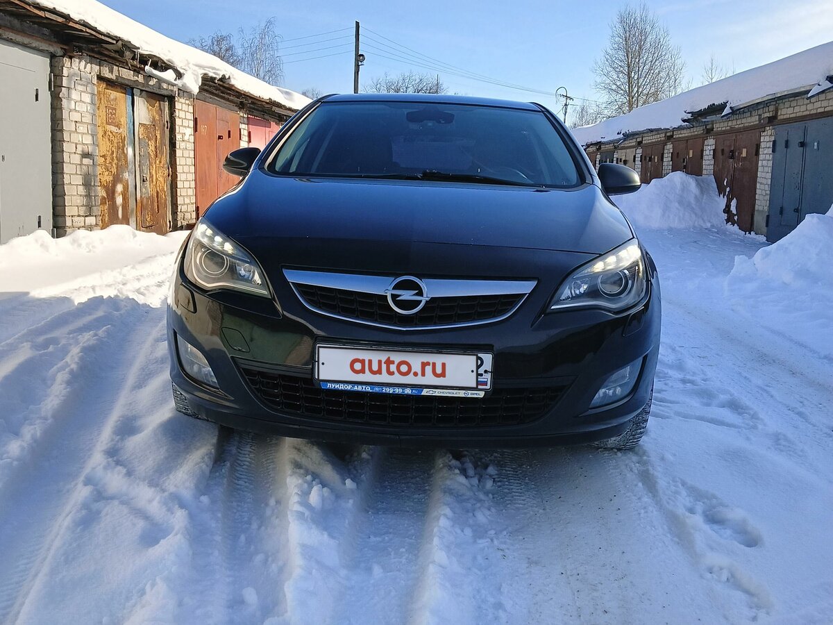 Купить б/у Opel Astra J 1.4 AT (140 л.с.) бензин автомат в Нижнем Новгороде: чёрный Опель Астра ...