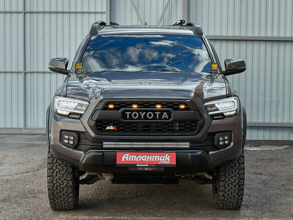 Купить б/у Toyota Tacoma III Long 3.5 MT (278 л.с.) 4WD бензин механика в Екатеринбурге: серый ...