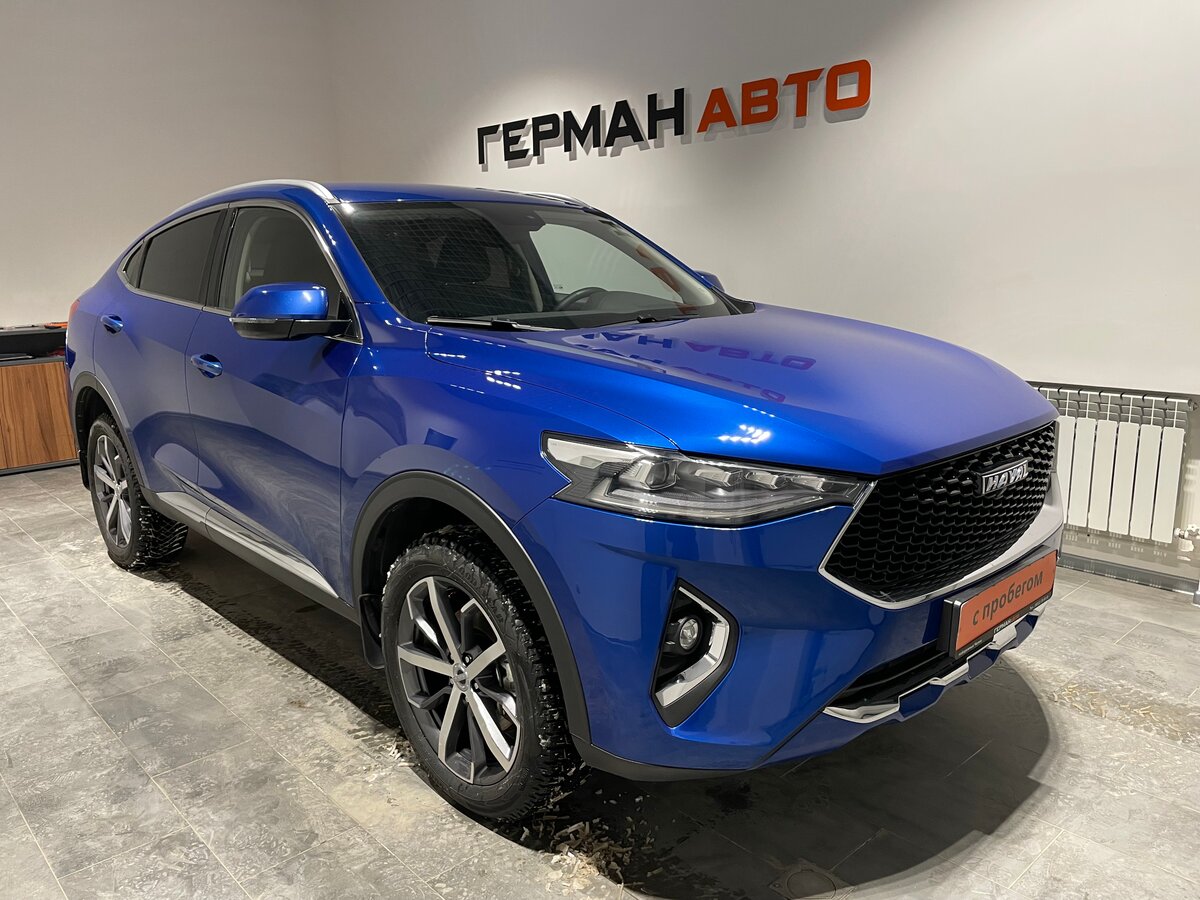 Купить б/у Haval F7x I 2.0 AMT (190 л.с.) 4WD бензин робот в Набережных Челнах: синий Хавэйл Ф7х ...