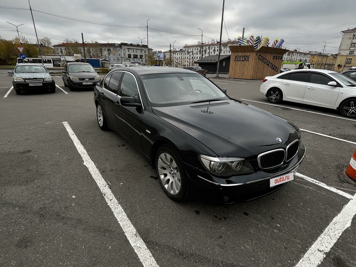 Купить б/у BMW 7 серии IV (E65/E66) 735i 3.6 AT (272 л.с.) бензин автомат в Череповце: чёрный ...