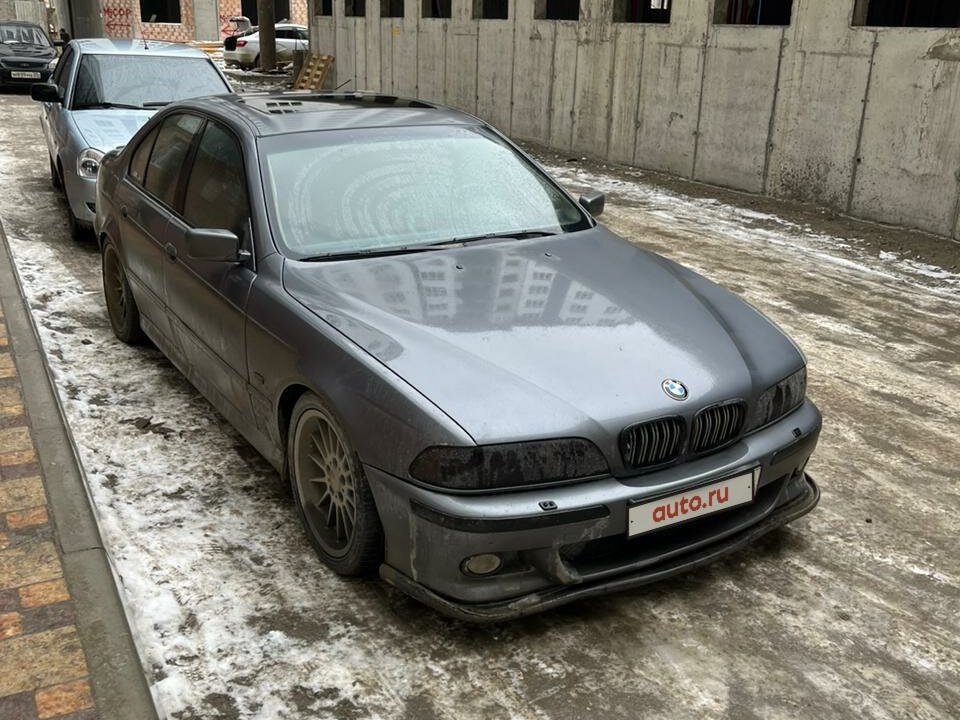 Купить б/у BMW 5 серии IV (E39) 528i 2.8 AT (193 л.с.) бензин автомат в Махачкале: серый БМВ 5 ...