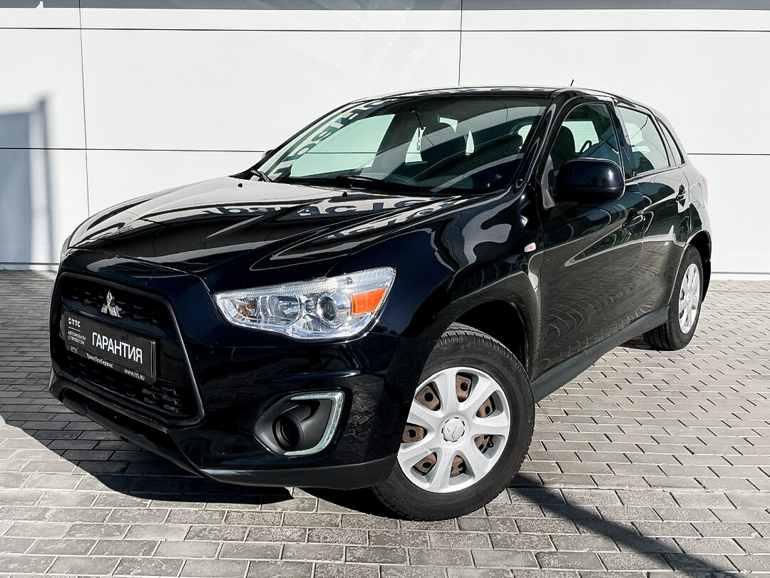 Купить б/у Mitsubishi ASX I Рестайлинг 1.6 MT (117 л.с.) бензин механика в Казани: чёрный ...