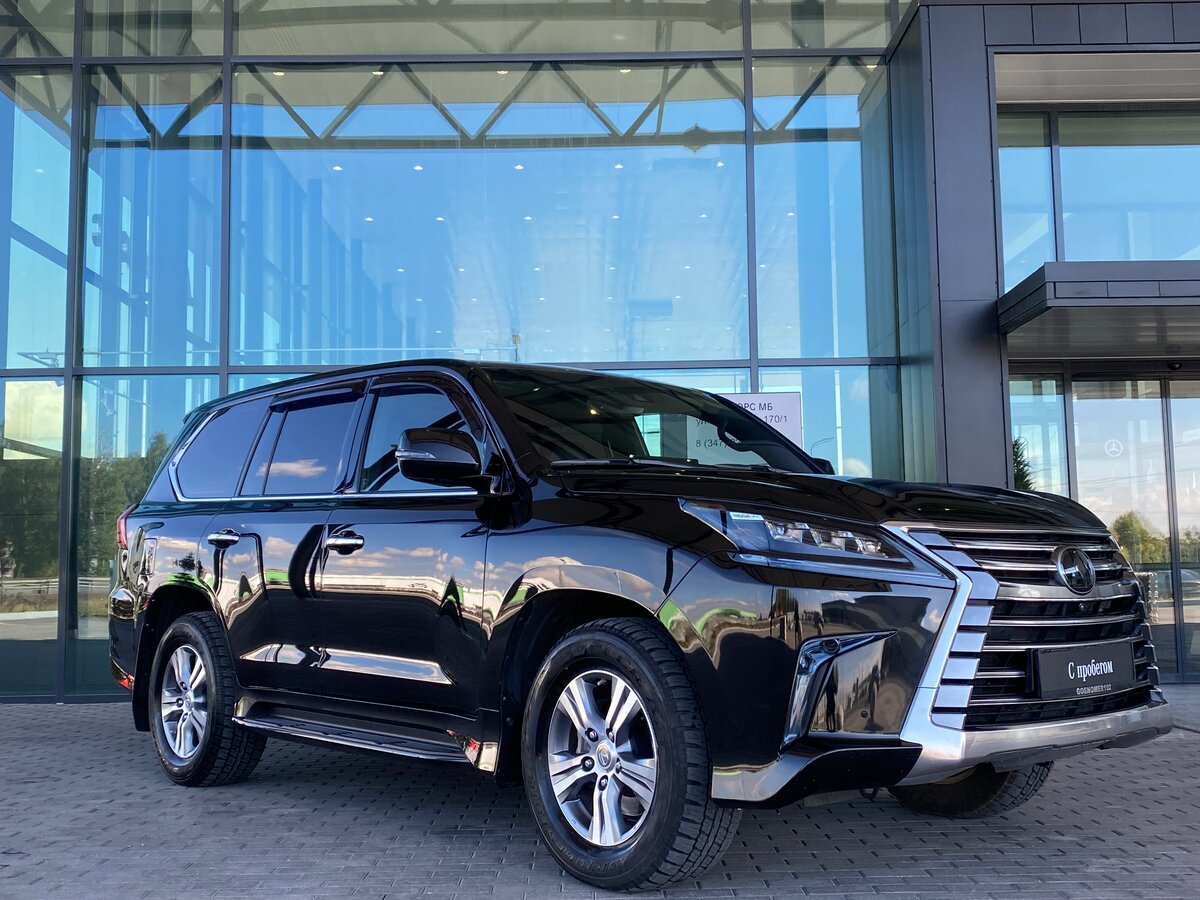 Купить б/у Lexus LX III Рестайлинг 2 450d 4.5d AT (272 л.с.) 4WD дизель автомат в Уфе: чёрный ...