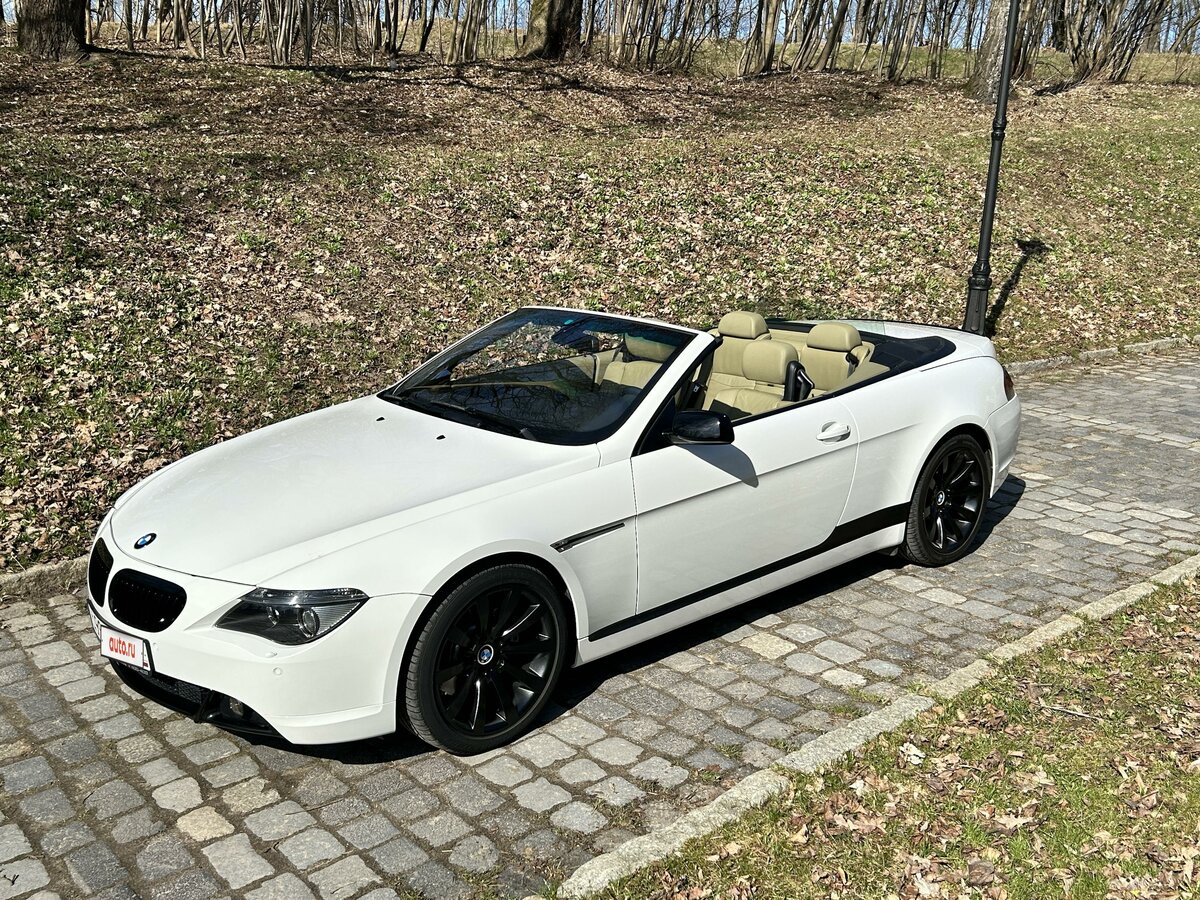 Купить б/у BMW 6 серии II (E63/E64) 650i 4.8 AT (367 л.с.) бензин автомат в Калининграде: белый ...