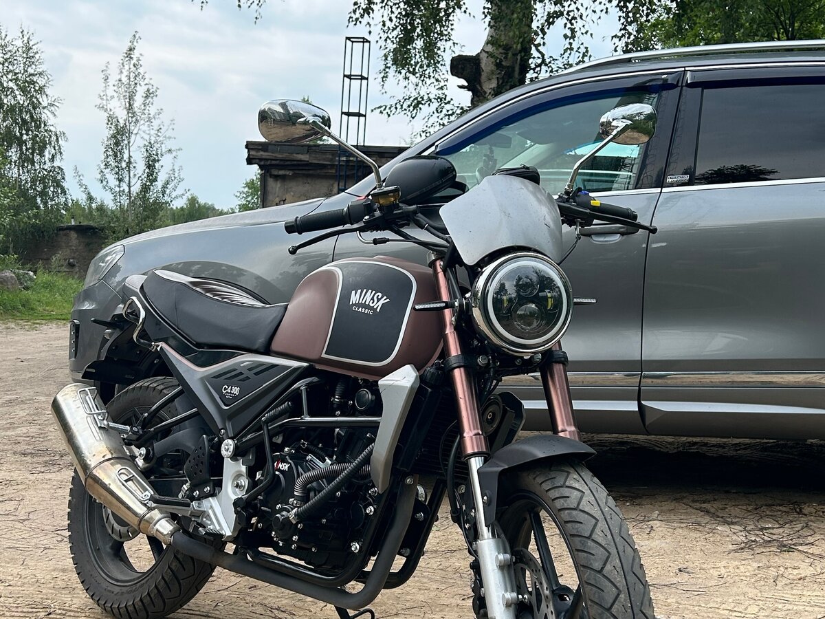 Купить б/у Minsk (Минск) C4 300 карбюратор 5 передач в Каменке: коричневый naked bike 2022 года ...