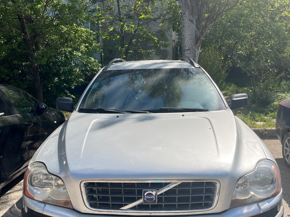 Купить б/у Volvo XC90 I 2.9 AT (272 л.с.) 4WD бензин автомат в Севастополе: серебристый Вольво ...