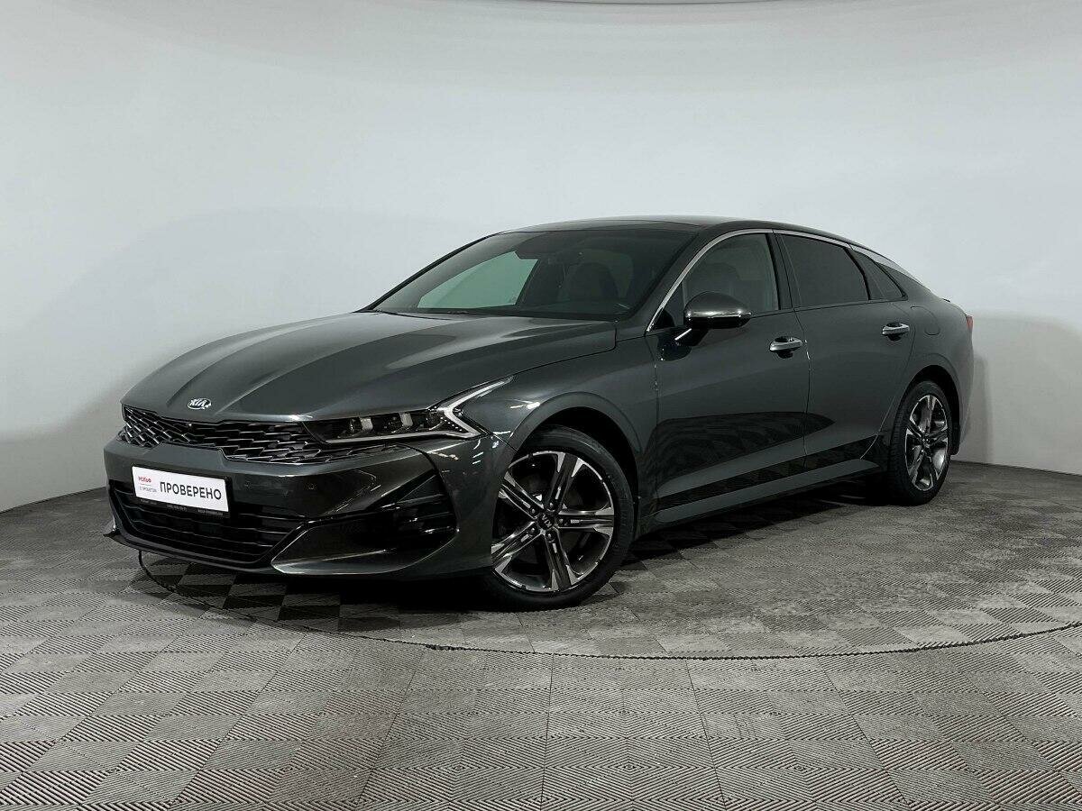 Купить б/у Kia K5 III 2.5 AT (194 л.с.) бензин автомат в Москве: серый ...