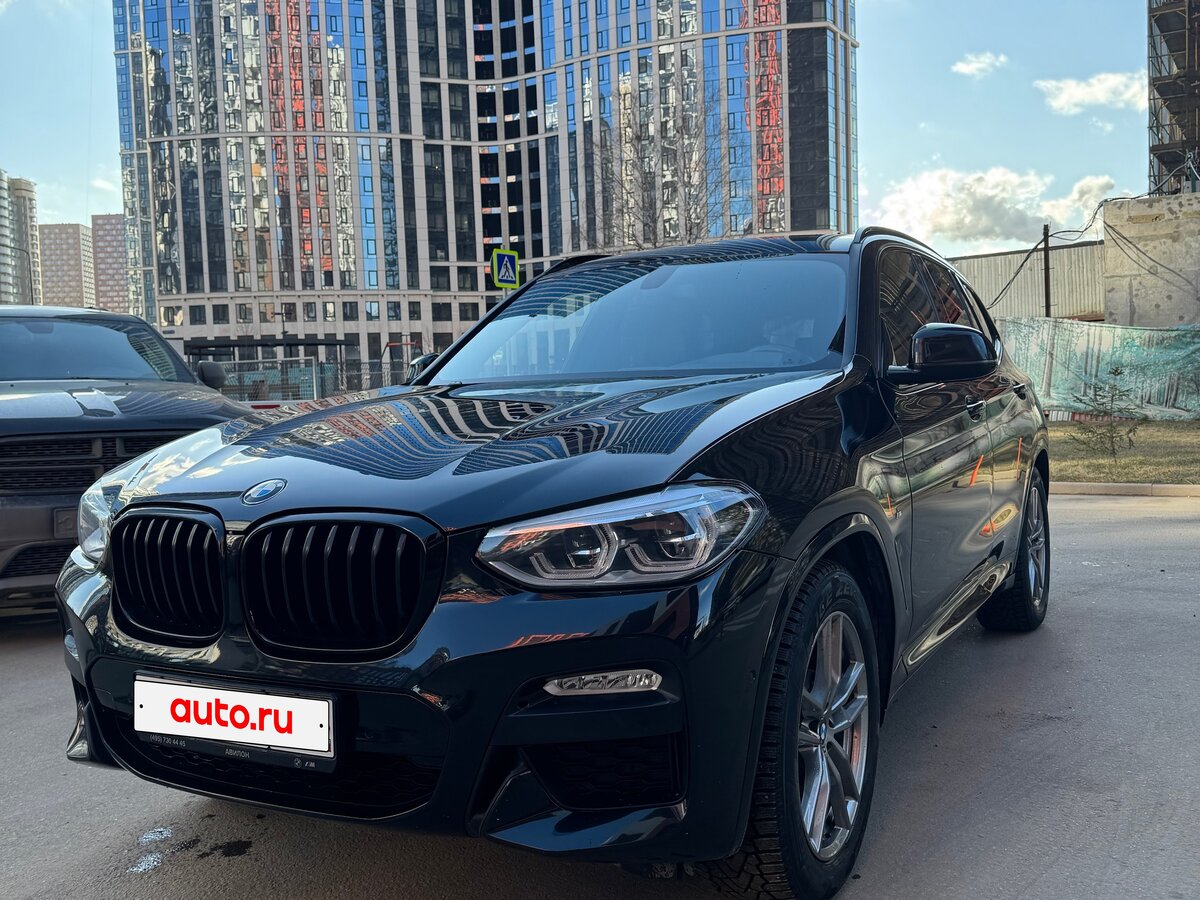 Купить б/у BMW X3 III (G01) 20d xDrive 2.0d AT (190 л.с.) 4WD дизель автомат в Москве: чёрный ...