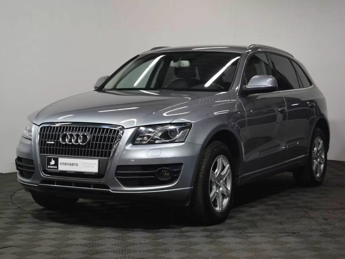Купить б/у Audi Q5 I (8R) 2.0d AMT (170 л.с.) 4WD дизель робот в Санкт-Петербурге: серый Ауди ...