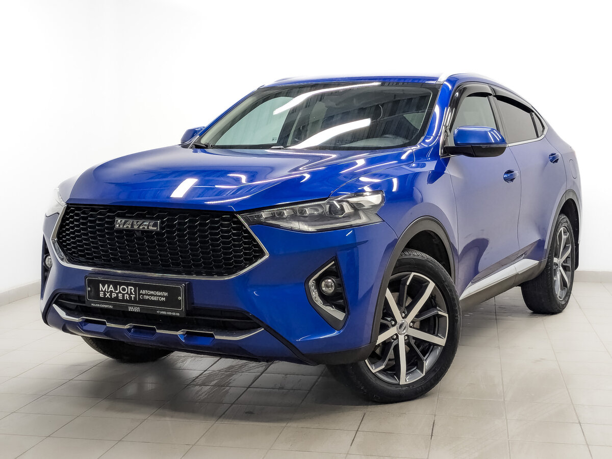 Купить б/у Haval F7x I 1.5 AMT (150 л.с.) 4WD бензин робот в Москве: синий Хавэйл Ф7х I ...
