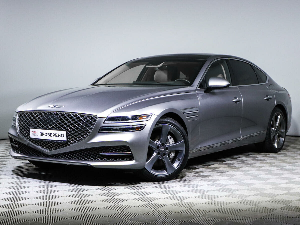 Купить б/у Genesis G80 II 3.5 AT (379 л.с.) 4WD бензин автомат в Москве: серый Генезис Г80 II ...
