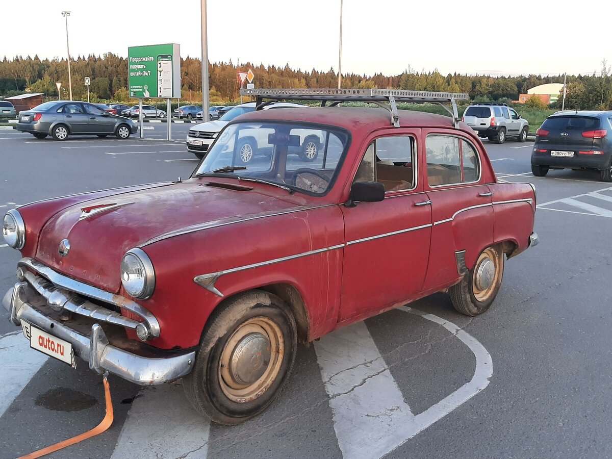 Купить б/у Москвич 407 1958-1963 1.4 MT (45 л.с.) бензин механика в Дмитрове: пурпурный Москвич ...