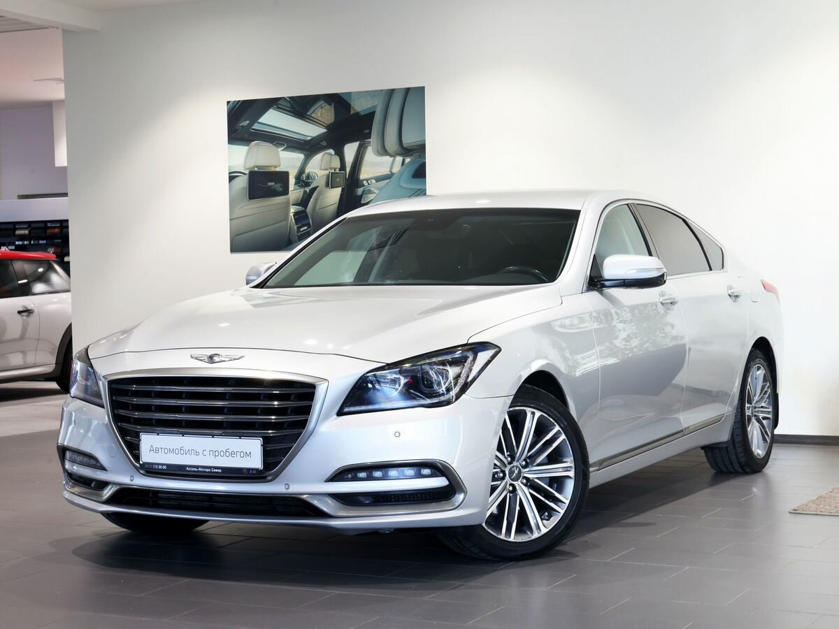Купить б/у Genesis G80 I 2.0 AT (245 л.с.) 4WD бензин автомат в Санкт-Петербурге: серый Генезис ...