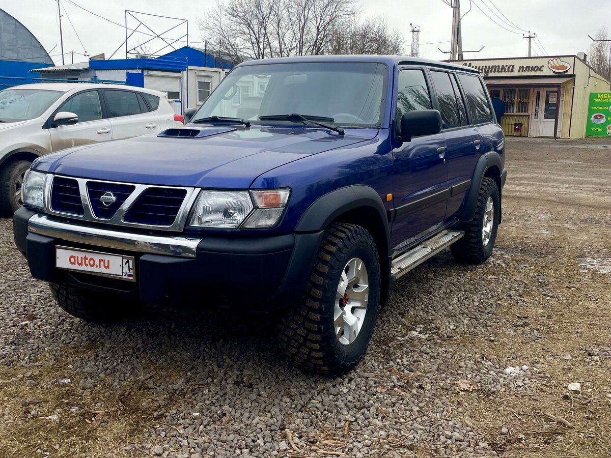 Купить б/у Nissan Patrol V (Y61) 2.8d MT (129 л.с.) 4WD дизель механика в Таганроге: синий ...