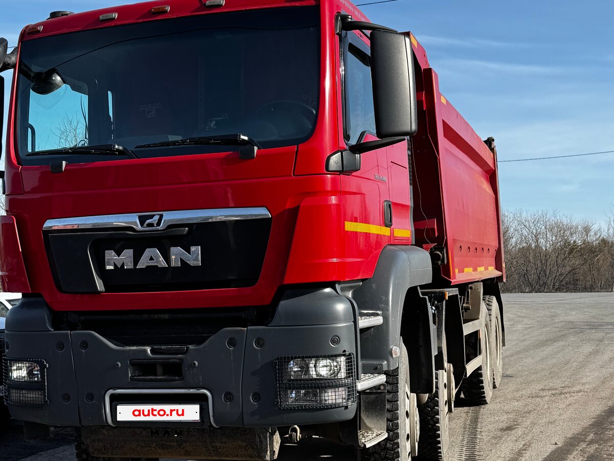 Купить б/у MAN TGS дизель автомат в Тюмени: красный самосвал 2020 года ...