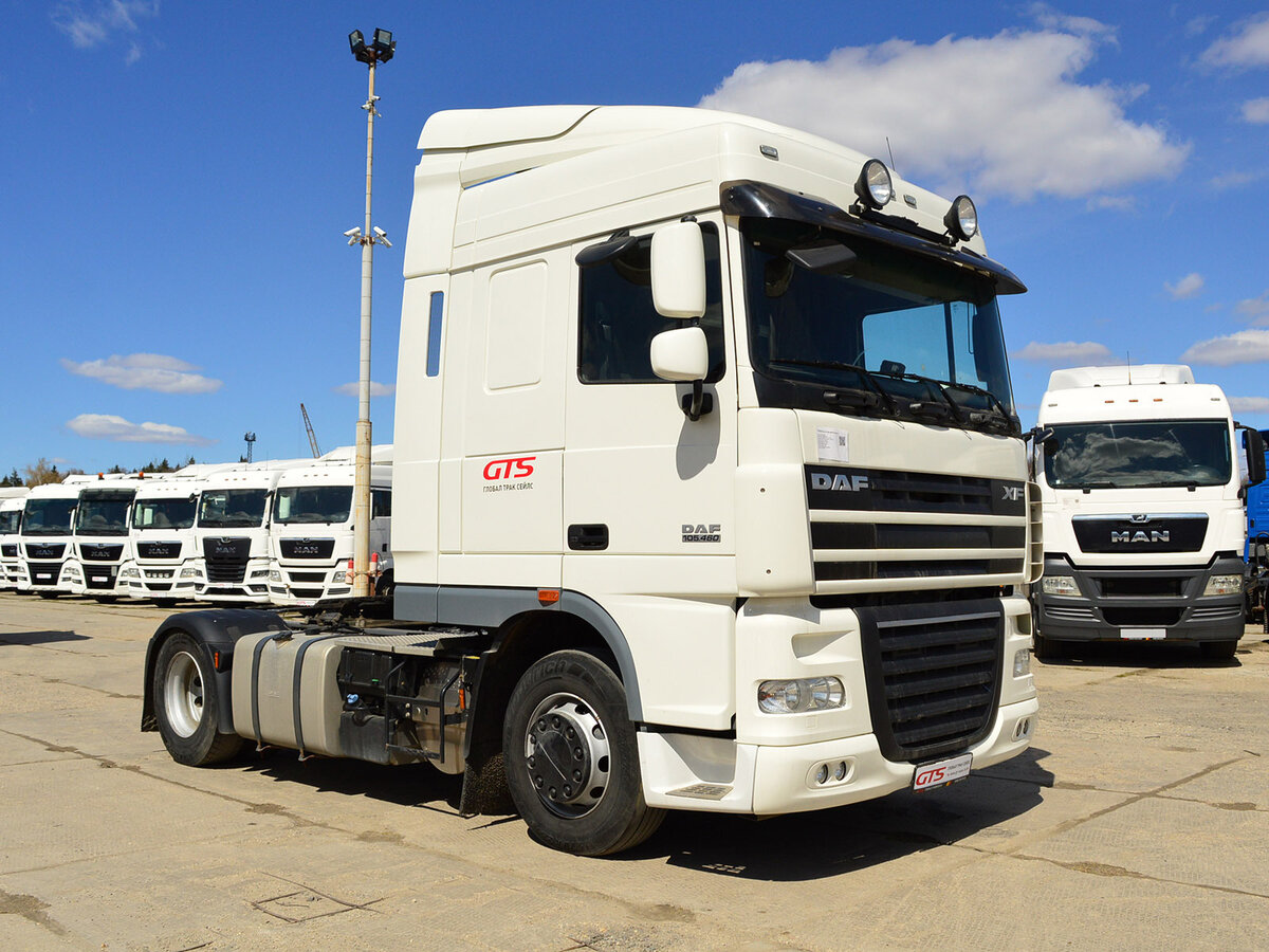 Купить б/у DAF XF 105 дизель механика в Москве: белый 2019 года на Авто ...