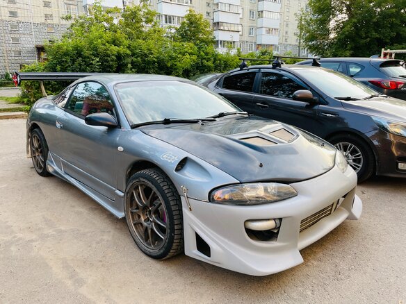 Купить б/у Mitsubishi Eclipse II 2.0 MT (213 л.с.) 4WD бензин механика в Балашихе: серебристый ...