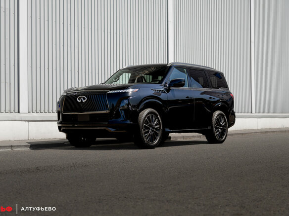 Купить новый Infiniti QX80 II 3.5 AT (450 л.с.) 4WD бензин автомат в Москве: чёрный Инфинити ку ...