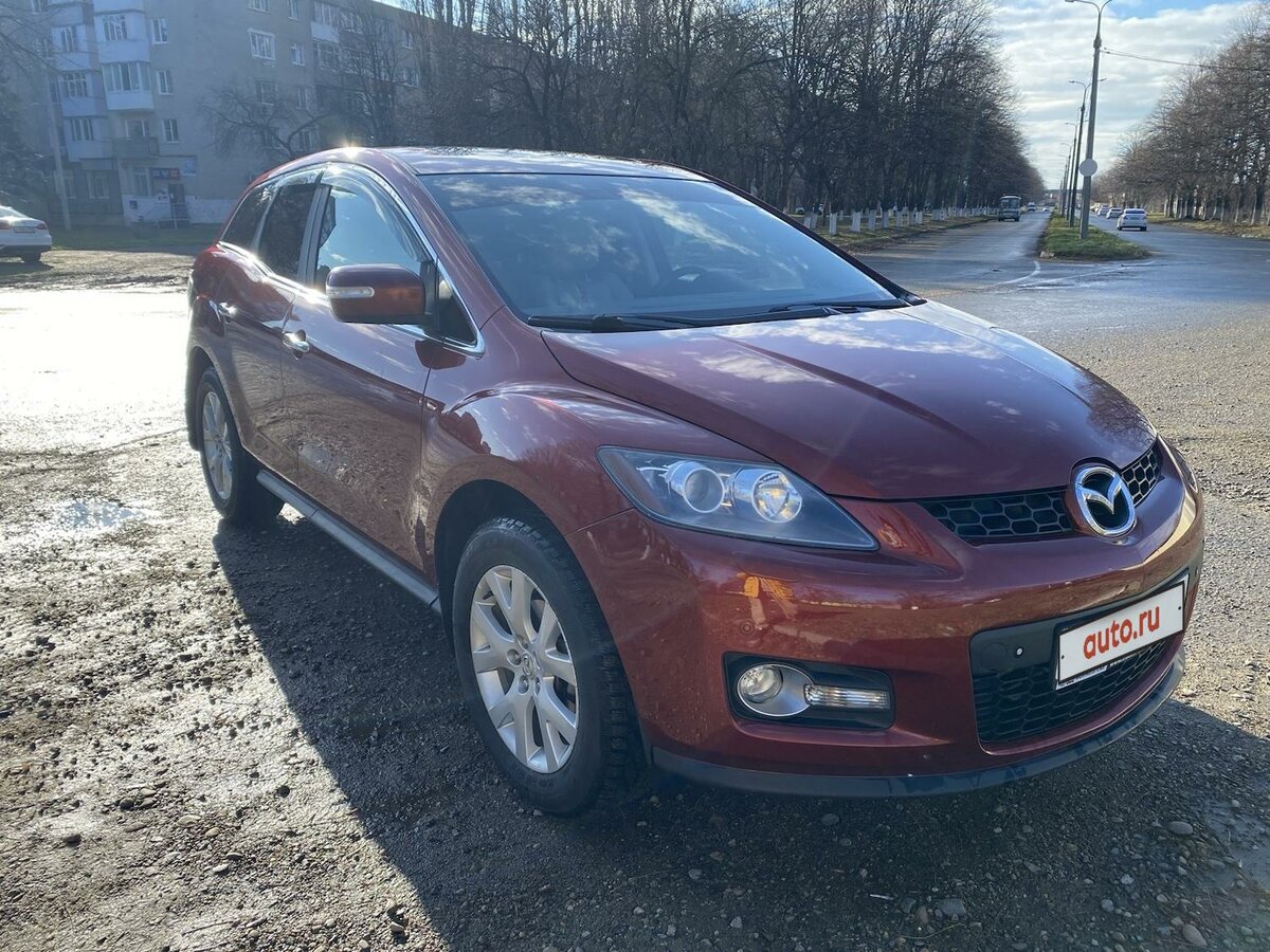 Купить б/у Mazda CX-7 I 2.3 AT (238 л.с.) 4WD бензин автомат в Армавире: красный Мазда CX-7 I ...