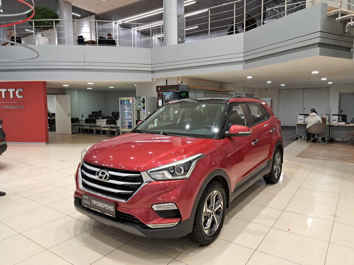 Купить б/у Hyundai ix25 I Рестайлинг 1.4 AMT (140 л.с.) бензин робот в Казани: красный Хендэ ...