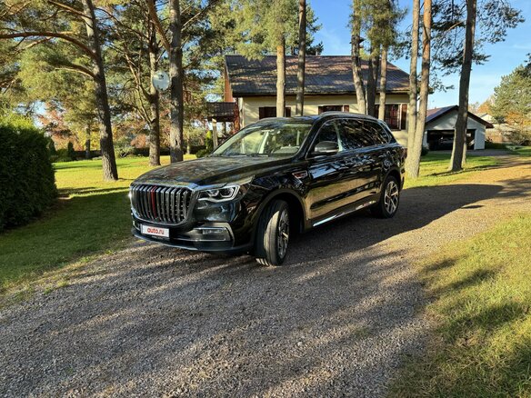 Купить б/у Hongqi HS7 I 3.0 AT (337 л.с.) 4WD бензин автомат в Пскове: чёрный Хончи хс7 I ...