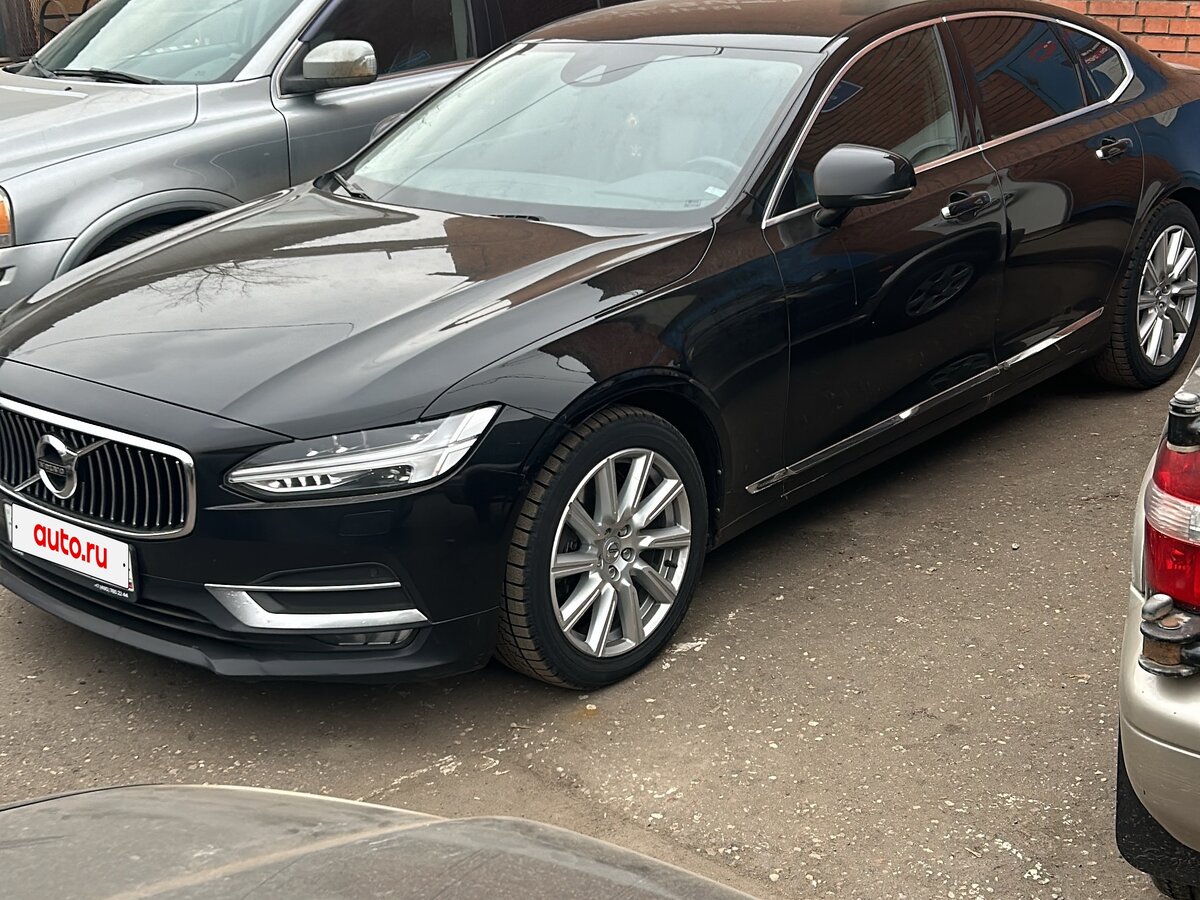 Купить б/у Volvo S90 II 2.0d AT (235 л.с.) 4WD дизель автомат в Москве: чёрный Вольво S90 II ...
