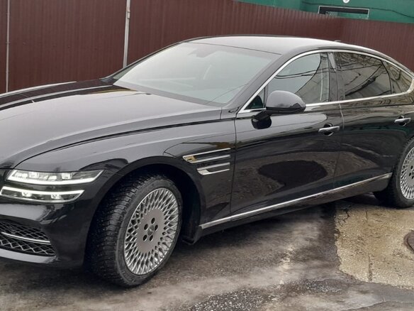 Купить б/у Genesis G80 II 2.5 AT (249 л.с.) 4WD бензин автомат в Гусь-Хрустальном: чёрный ...