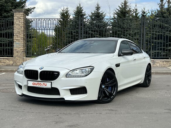 Купить б/у BMW M6 III (F06/F13/F12) 4.4 AMT (560 л.с.) бензин робот в Москве: белый БМВ М6 III ...