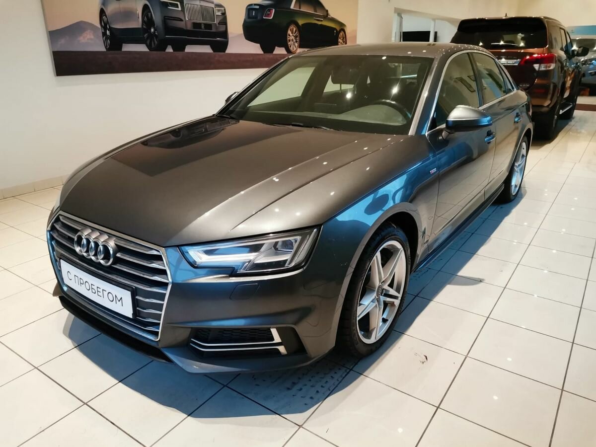 Купить б/у Audi A4 V (B9) 2.0d AMT (190 л.с.) 4WD дизель робот в Санкт-Петербурге: серый Ауди А4 ...