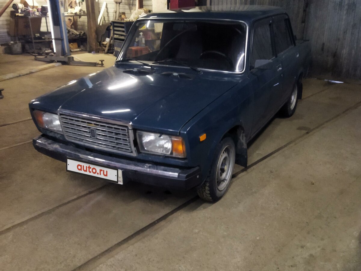 Купить б/у Lada (ВАЗ) 2107 1982-2012 1.6 MT (74 л.с.) бензин механика в Москве: синий Лада 2107 ...