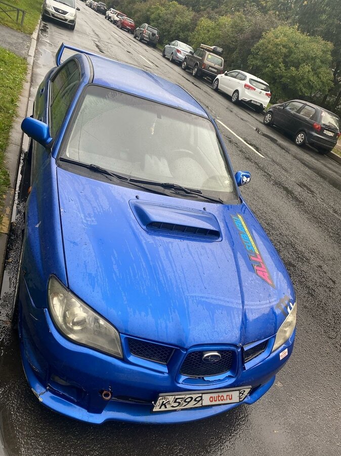 Купить б/у Subaru Impreza WRX II 2.0 MT (225 л.с.) 4WD бензин механика в Санкт-Петербурге: синий ...