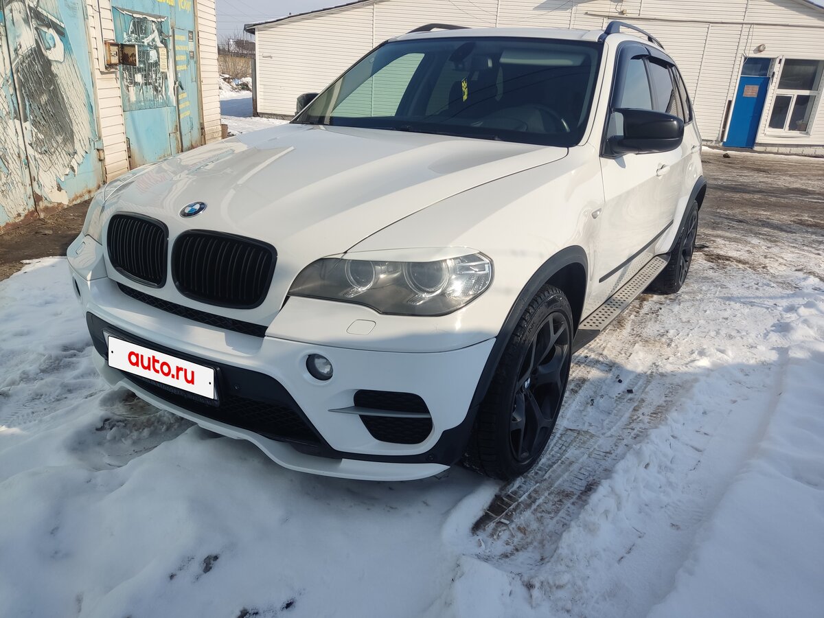 Купить б/у BMW X5 II (E70) Рестайлинг 30d 3.0d AT (245 л.с.) 4WD дизель автомат в Курске: белый ...