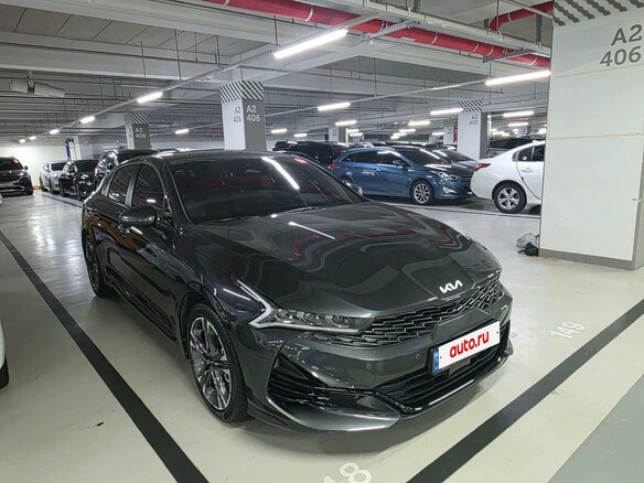 Купить б/у Kia K5 III 2.0 AT (160 л.с.) бензин автомат в Москве: чёрный Киа к5 III седан 2022 ...