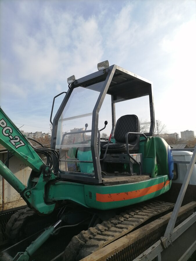 Купить б/у Komatsu PC27R-8 в Краснодаре: зелёный гусеничный экскаватор ...