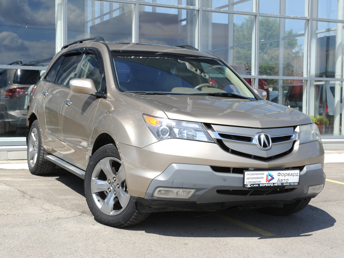 Купить б/у Acura MDX II 3.7 AT (300 л.с.) 4WD бензин автомат в Волгограде: золотистый Акура мдх ...