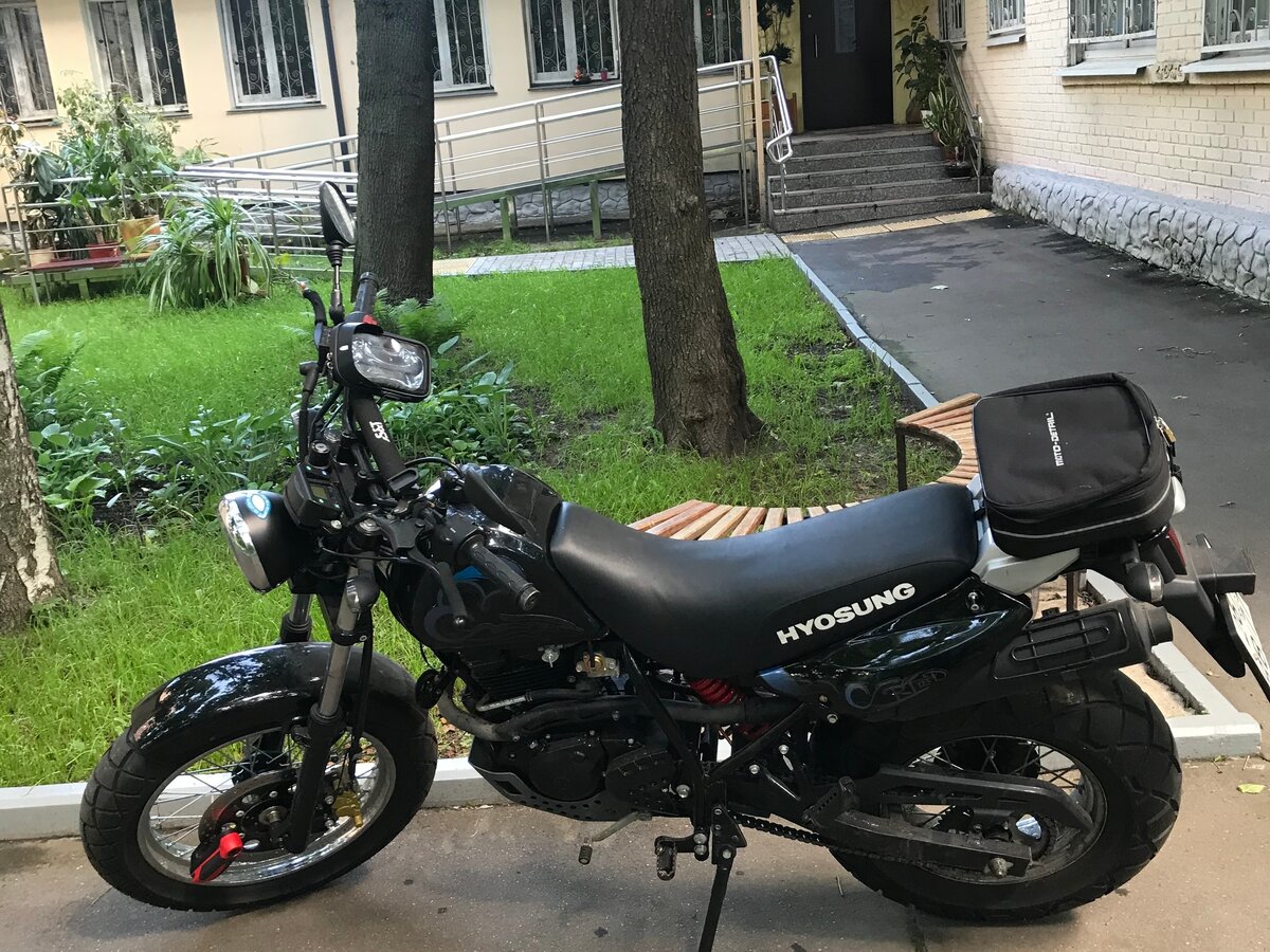 Купить б/у Hyosung RT125 карбюратор 5 передач в Москве: чёрный мотоцикл ...