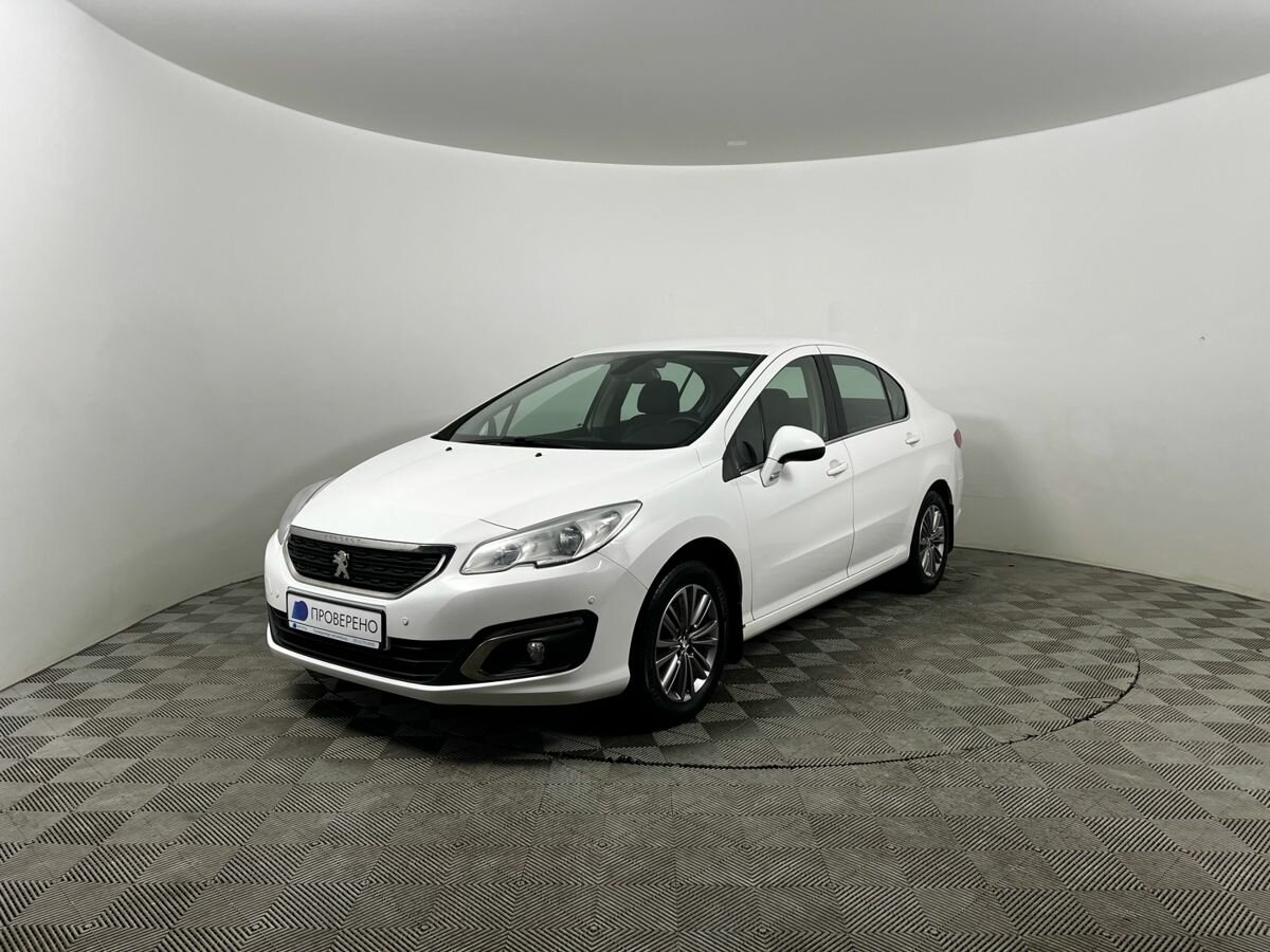 Купить б/у Peugeot 408 I Рестайлинг 1.6 AT (150 л.с.) бензин автомат в Мурманске: белый Пежо 408 ...