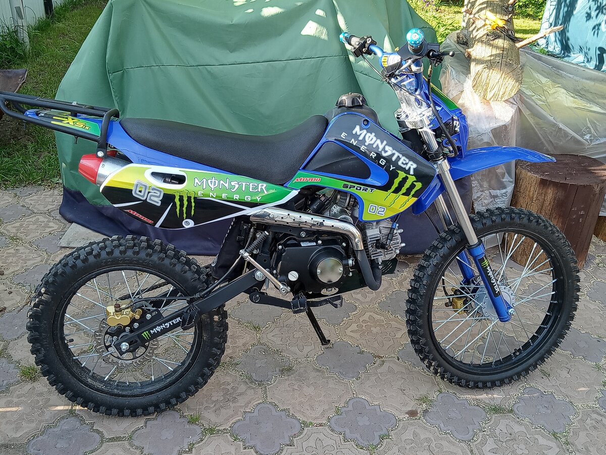 Купить б/у Loncin 125 карбюратор 4 передачи в Москве: синий питбайк ...