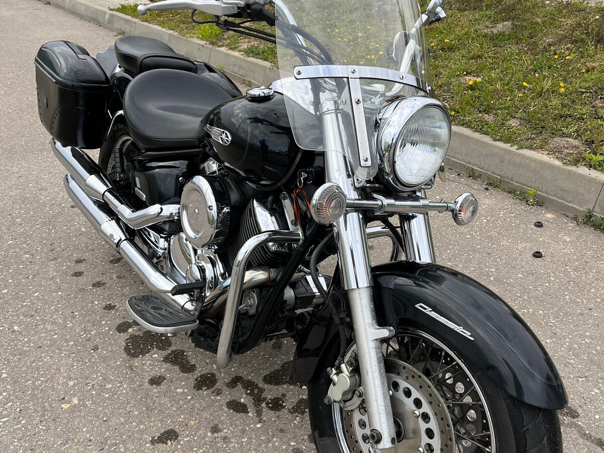 Купить б/у Yamaha XVS1100 карбюратор 5 передач в Рославле: чёрный ...