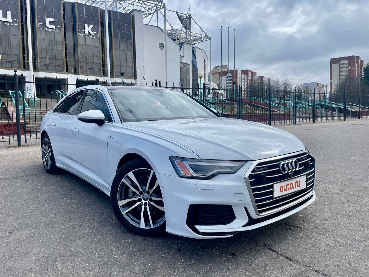 Купить б/у Audi A6 V (C8) 55 TFSI 3.0 AMT (340 л.с.) 4WD бензин робот в Витебске: белый Ауди А6 ...