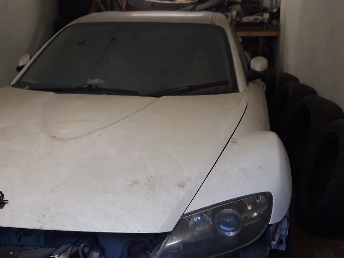 Купить б/у Mazda RX-8 I 1.3 MT (250 л.с.) бензин механика в Москве: белый Мазда RX-8 I купе 2003 ...