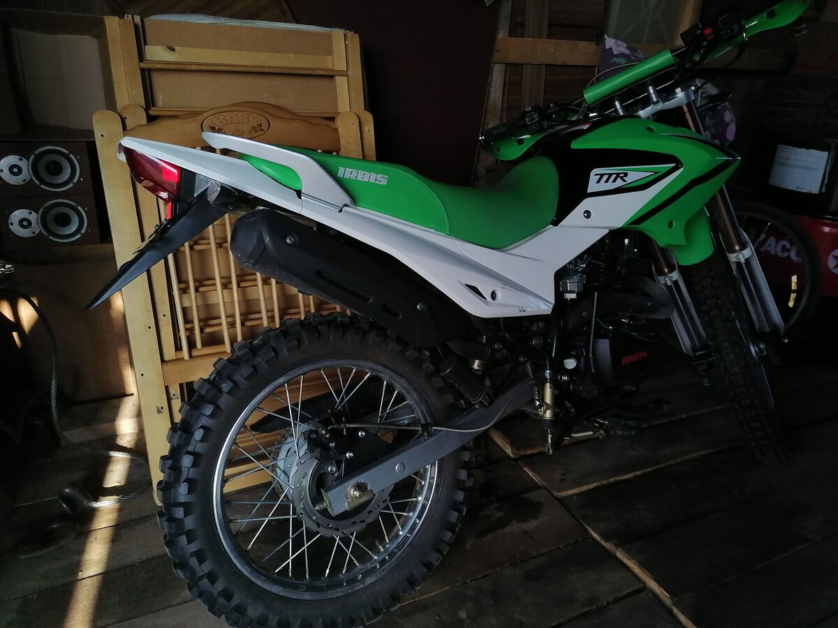 Купить б/у IRBIS TTR 250 карбюратор 5 передач в Сыктывкаре: зелёный туристический эндуро 2021 ...