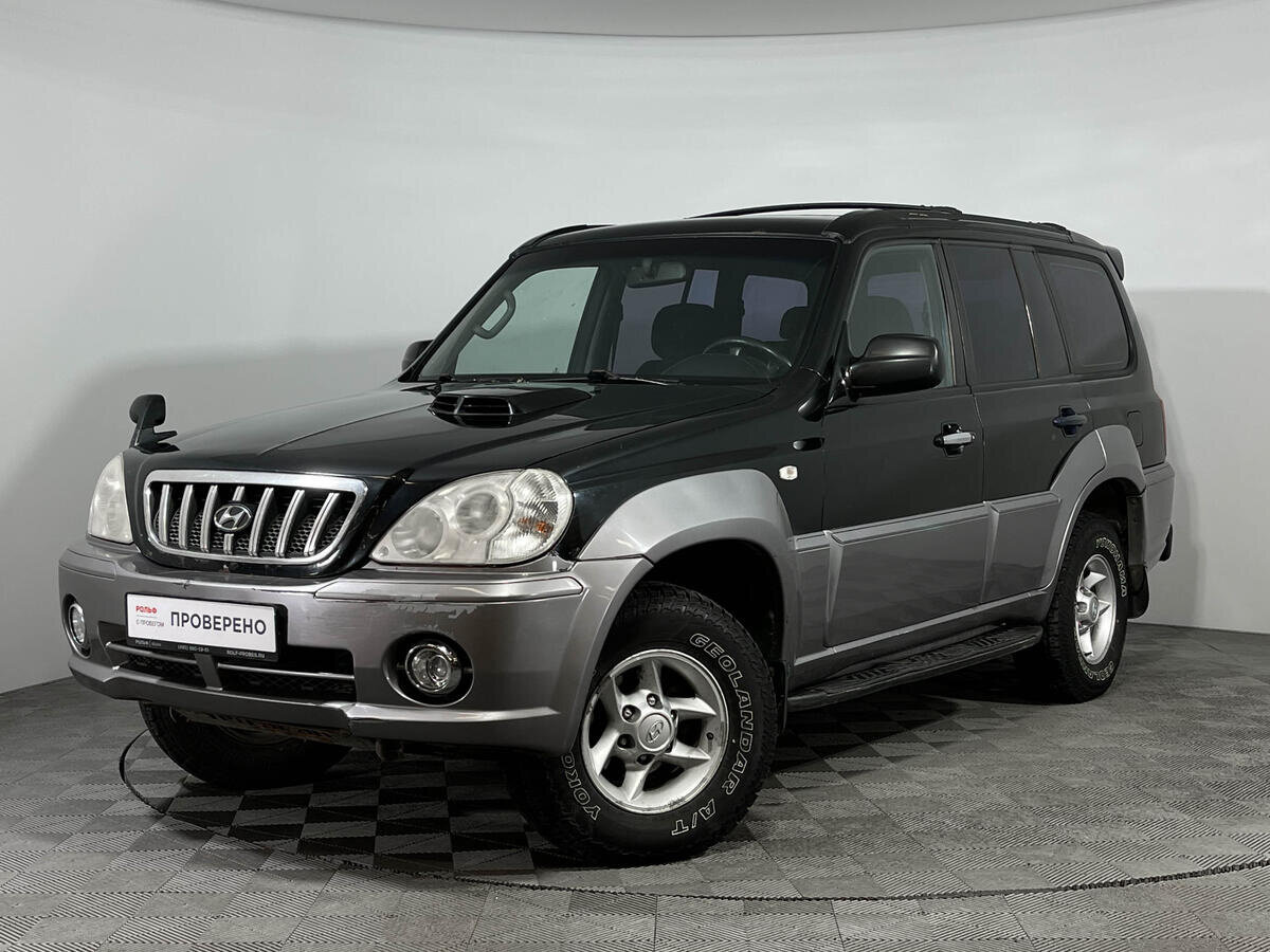 Купить б/у Hyundai Terracan I 2.5d MT (101 л.с.) 4WD дизель механика в Москве: чёрный Хендай ...