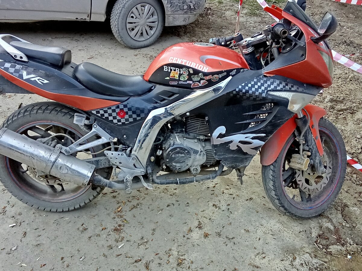 Купить б/у Centurion Bitrix карбюратор 5 передач в Тюмени: оранжевый спорт-байк 2013 года на ...