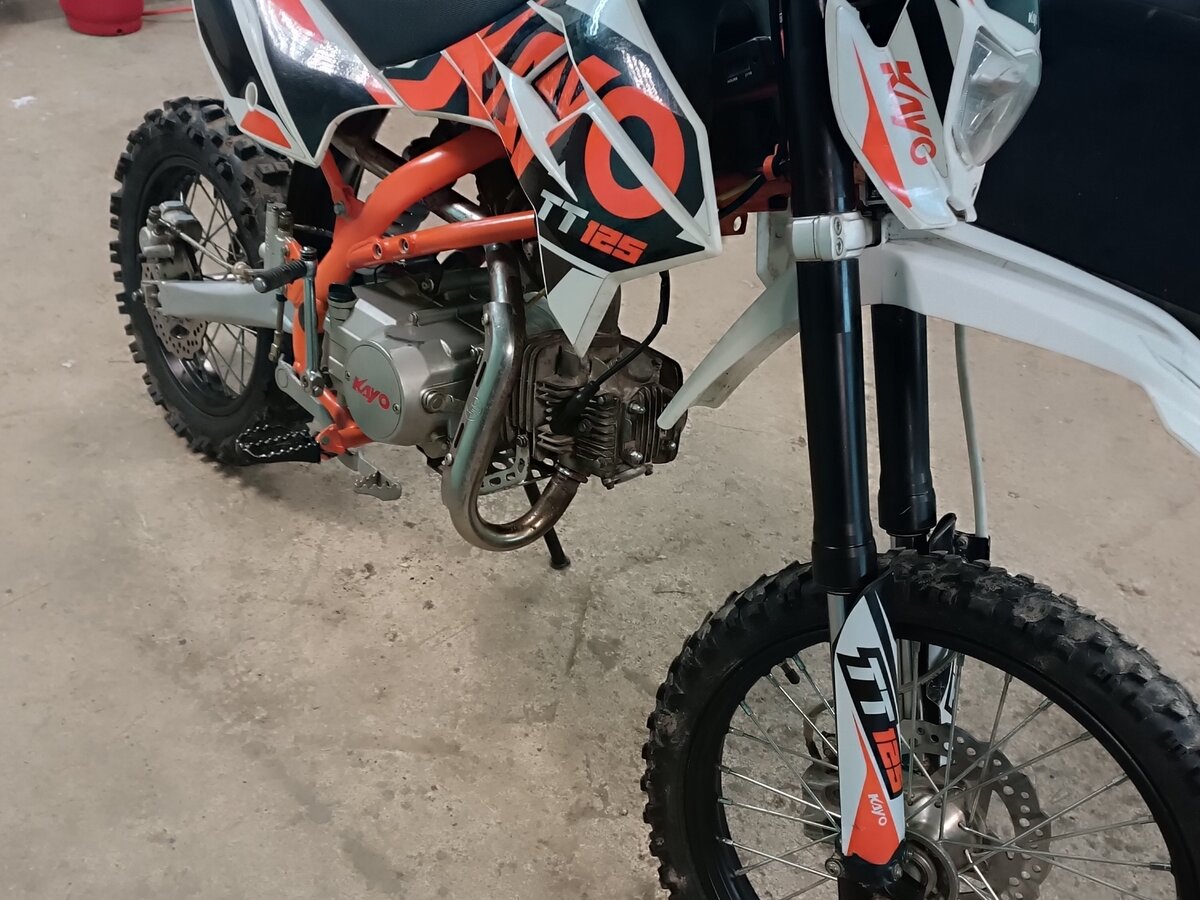 Купить б/у Kayo Basic TT125 карбюратор 4 передачи в Атепцеве: белый внедорожный эндуро 2024 года ...