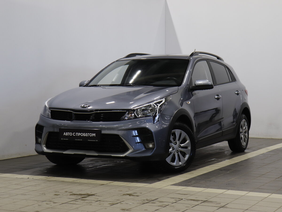 Купить б/у Kia Rio IV Рестайлинг X 1.6 AT (123 л.с.) бензин автомат в Ульяновске: серый Киа Рио ...