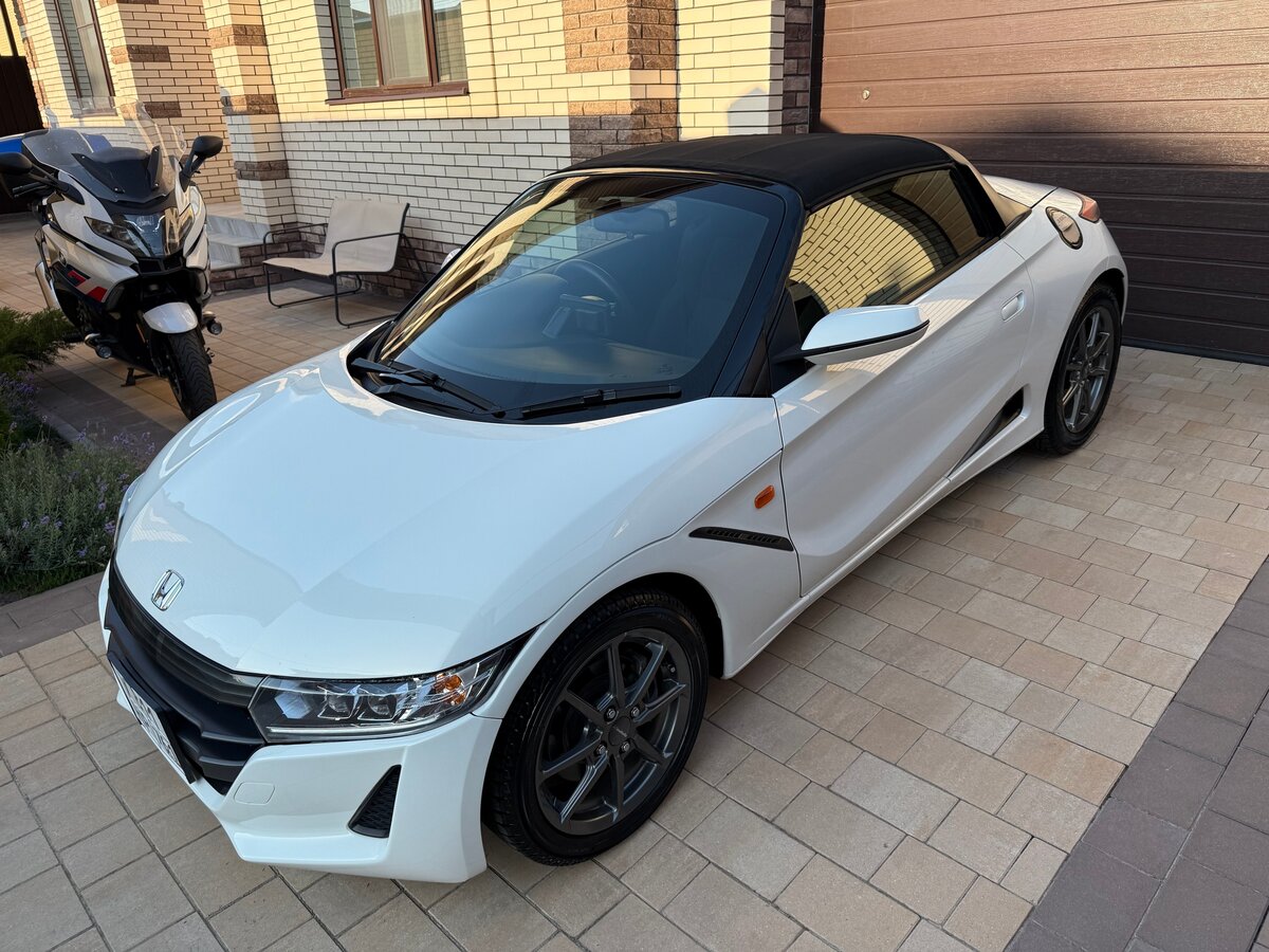 Купить б/у Honda S660 2015-2022 0.7 CVT (64 л.с.) бензин вариатор в Ростове-на-Дону: белый Хонда ...
