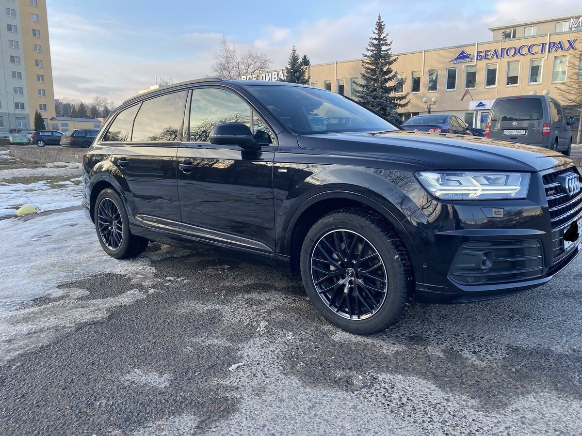 Купить б/у Audi Q7 II (4M) 3.0d AT (218 л.с.) 4WD дизель автомат в Минске: чёрный Ауди Ку7 II ...